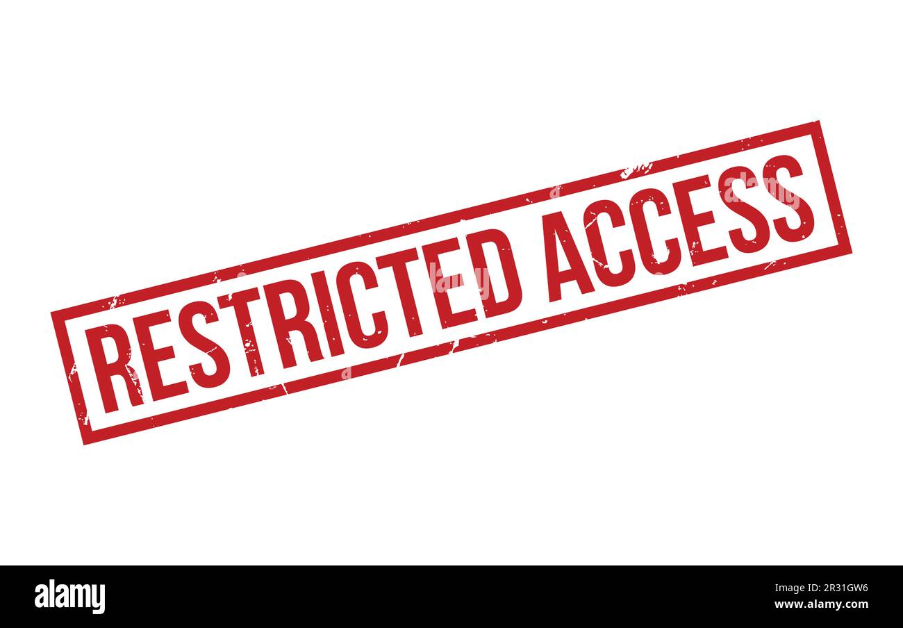 Red Restricted Access Rubber Stamp Seal Vector Stock Vector Image And Art Alamy