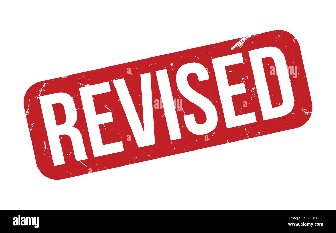 Revised rubber grunge stamp seal vector Stock Vector Image & Art - Alamy