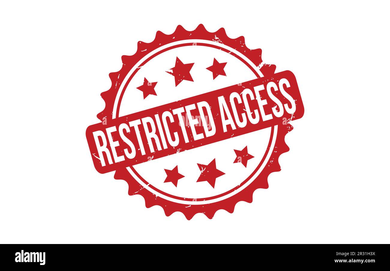 Red Restricted Access Rubber Stamp Seal Vector Stock Vector Image & Art ...