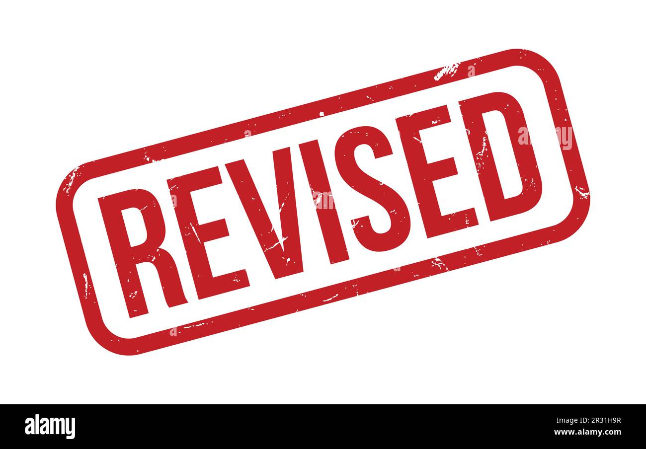 Revised Rubber Stamp Seal Vector Stock Vector Image & Art - Alamy