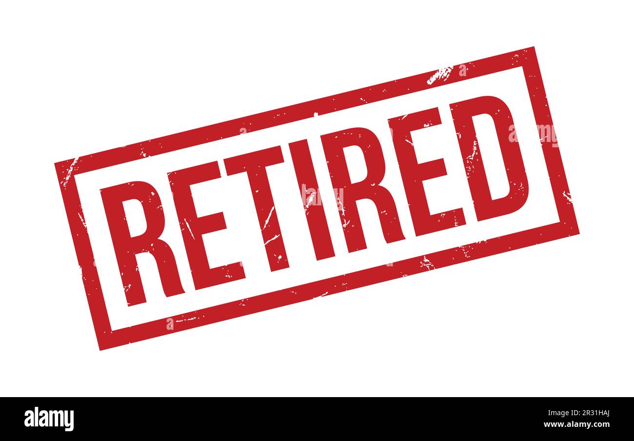 Red Retired Rubber Stamp Seal Vector Stock Vector Image & Art - Alamy