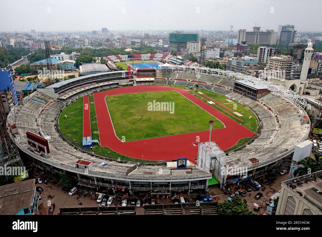 An aerial view of Bangabandhu National Stadium (BNS) in Dhaka ...