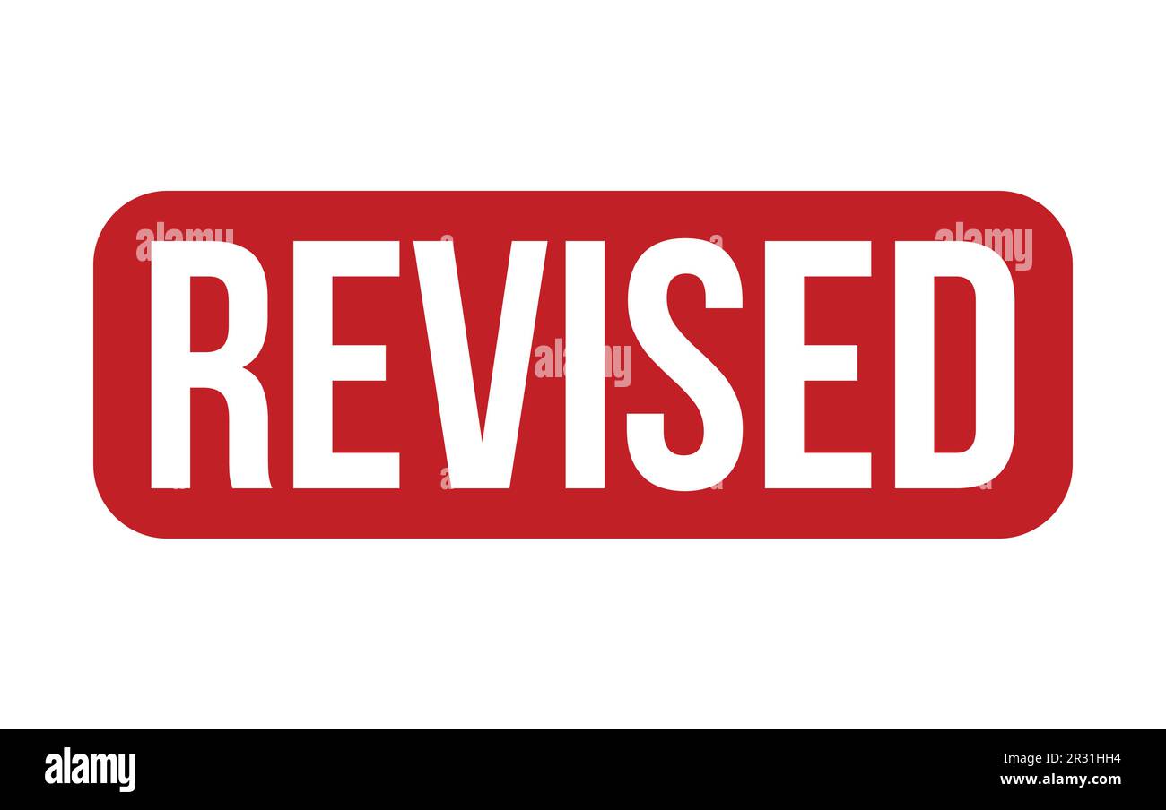 Revised Rubber Stamp Seal Vector Stock Vector Image & Art - Alamy