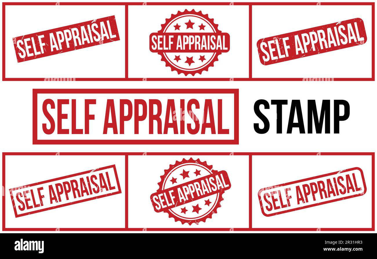 Self Appraisal Rubber Stamp set Vector Stock Vector Image & Art - Alamy