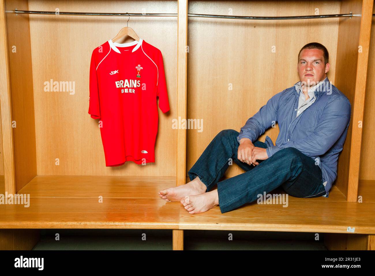 Fashion shoot with Wales Rugby Star Gethin Jenkins, Millenniun Stadium ...