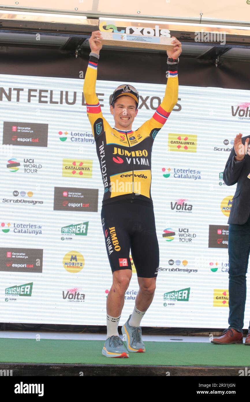 Primoz Roglic Slovenia Jumbo-Visma team podium celebrations Volta ...