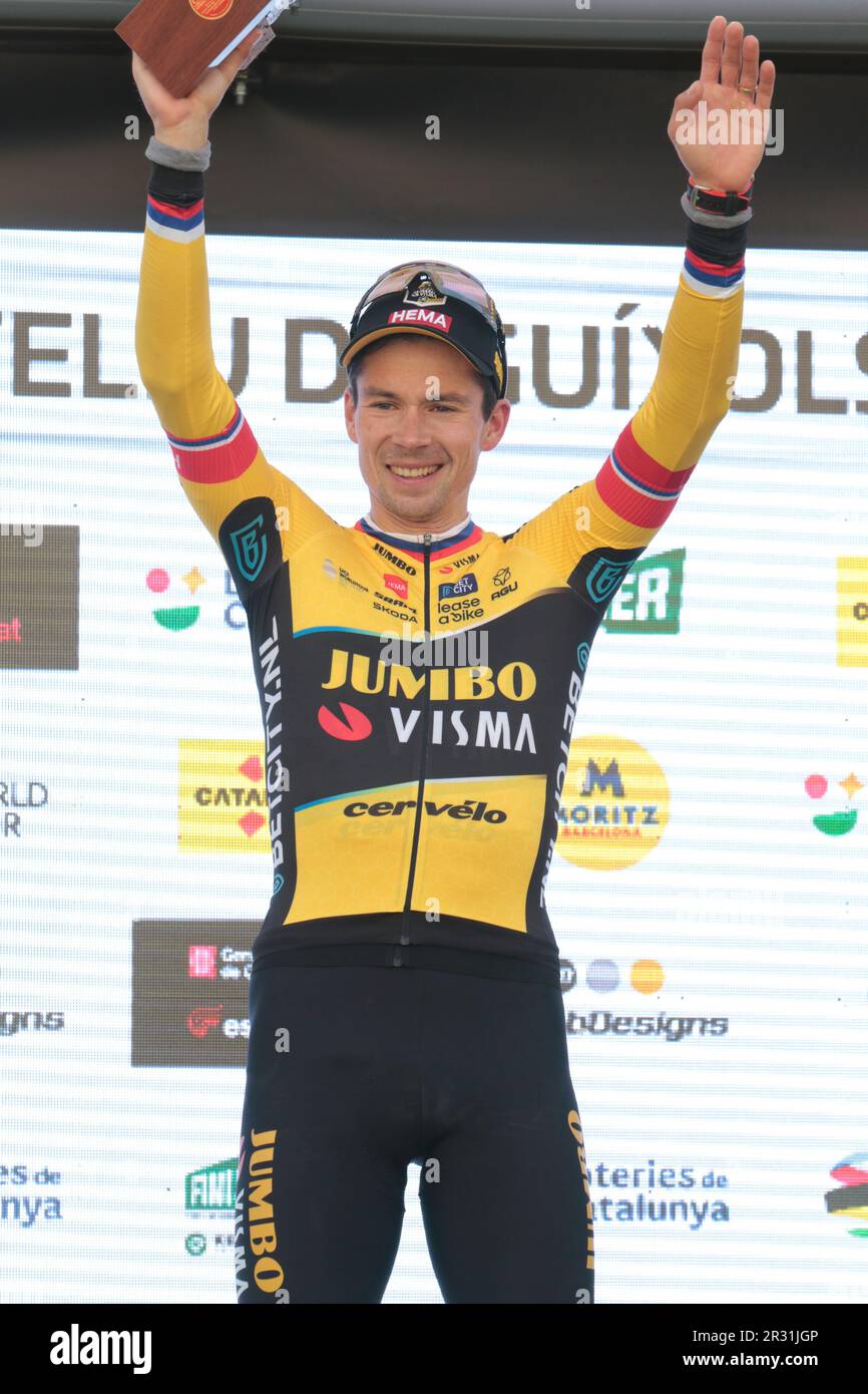 Primoz Roglic Slovenia Jumbo-Visma team podium celebrations Volta ...