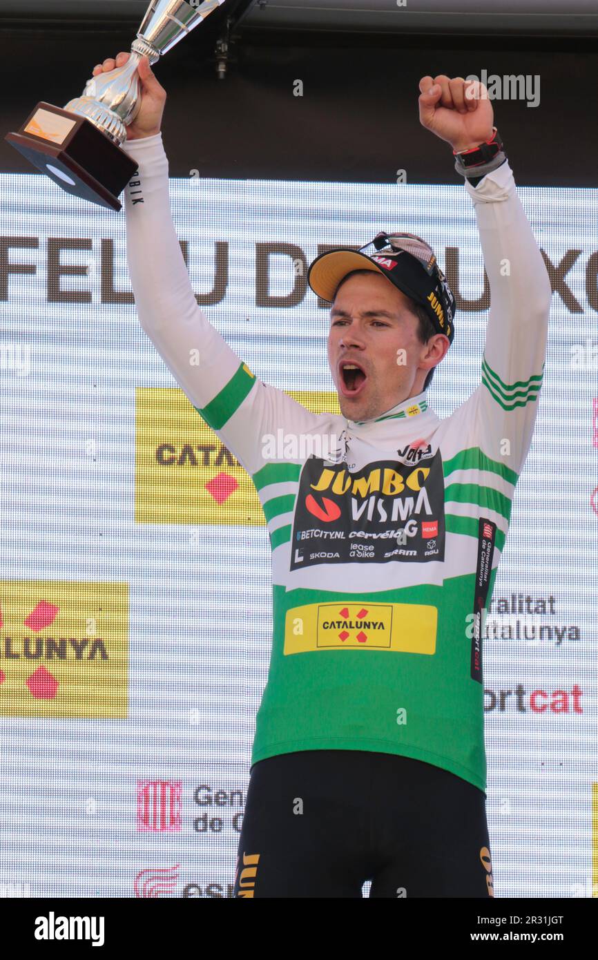 Primoz Roglic Slovenia Jumbo-Visma team podium celebrations Volta ...