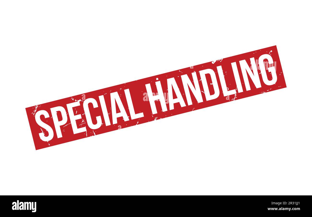 Special Handling rubber grunge stamp seal vector Stock Vector Image ...