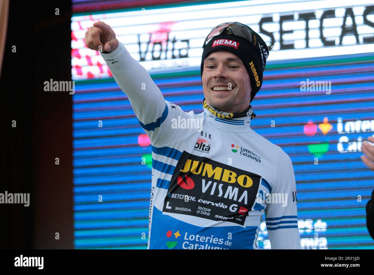 Primoz Roglic Slovenia Jumbo-Visma team podium celebrations Volta ...