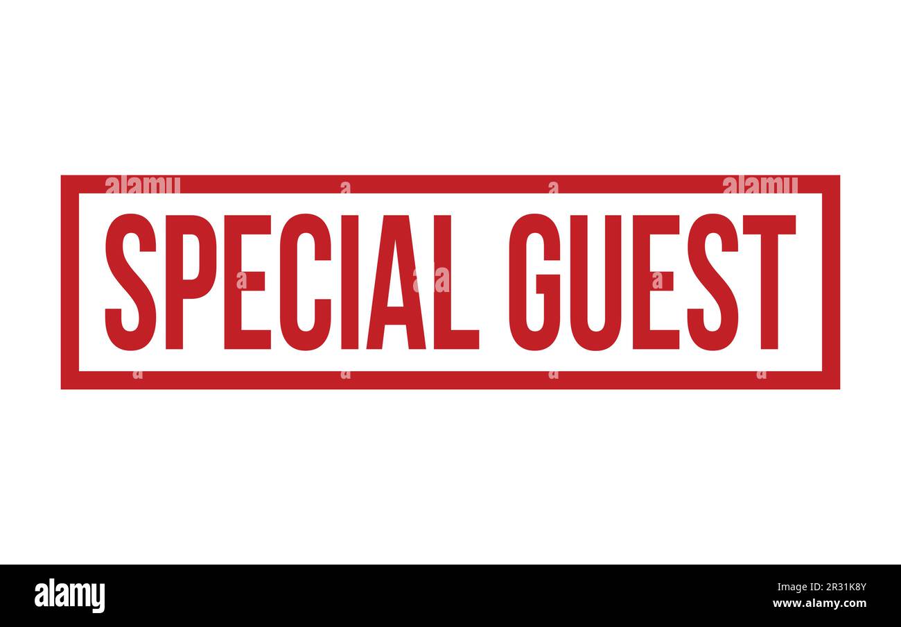 Special guest stamp Stock Vector Images - Alamy