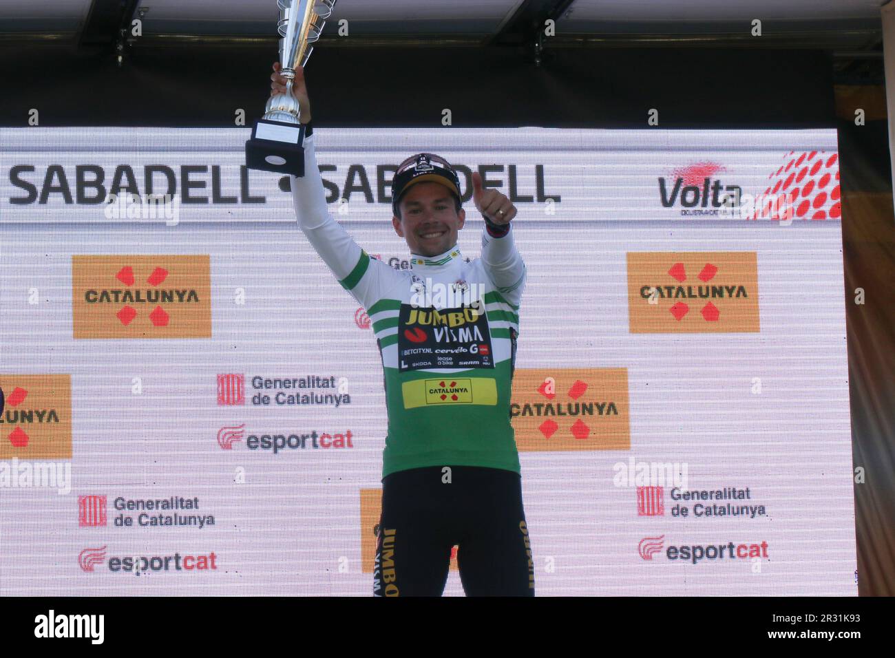 Primoz Roglic Slovenia Jumbo-Visma podium with jerseys at Volta ...