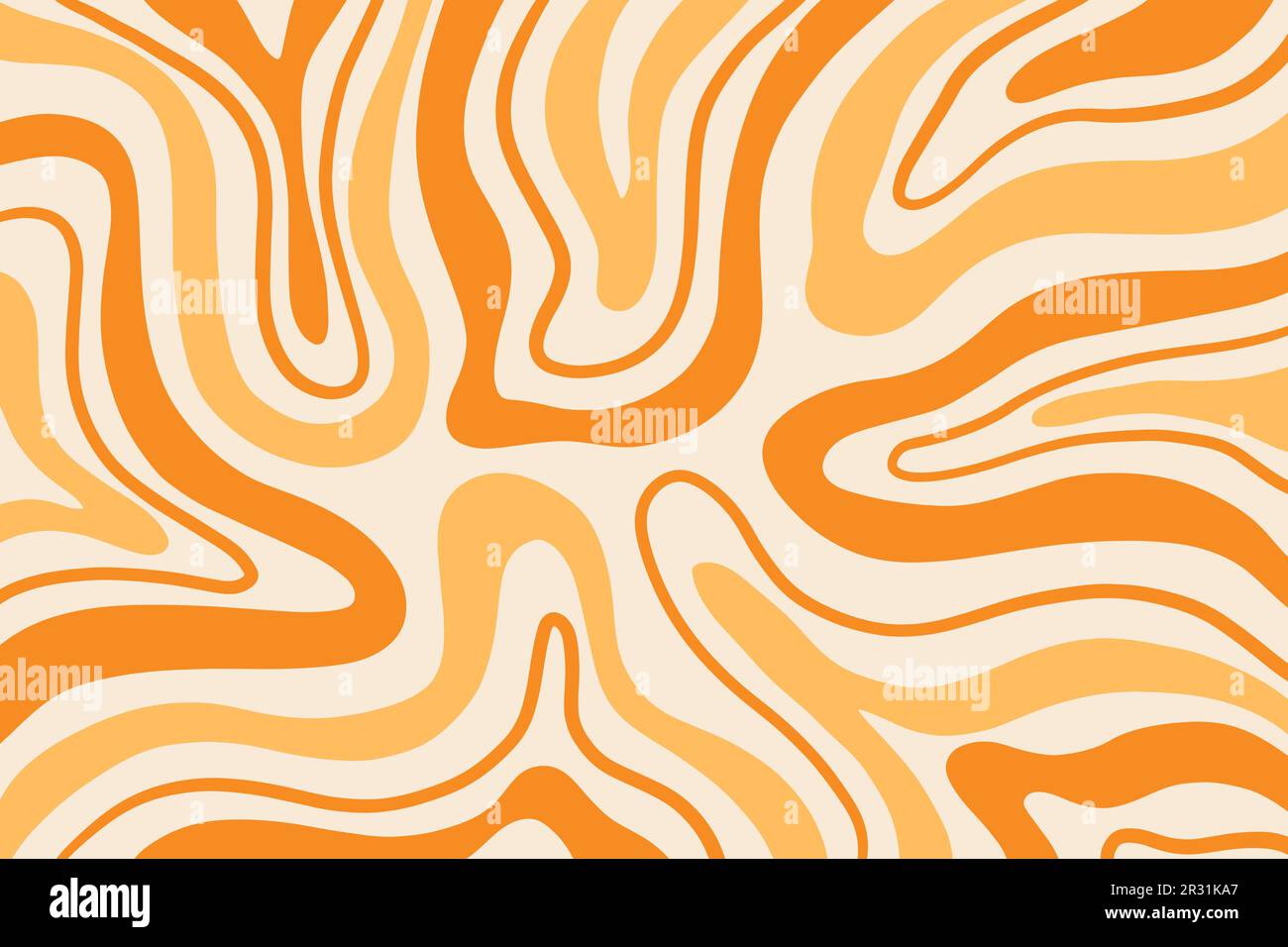 Retro Groovy Background, Trendy 70s Wavy Pattern Stock Vector Image & Art - Alamy