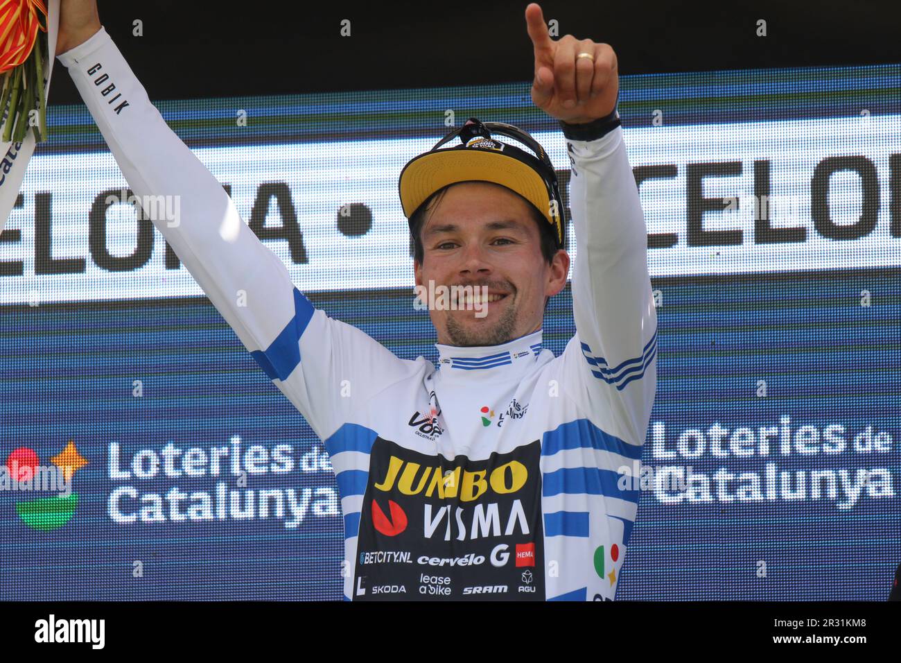 Primoz Roglic close-up photo podium Tour of Catalonia Jumbo-Visma ...