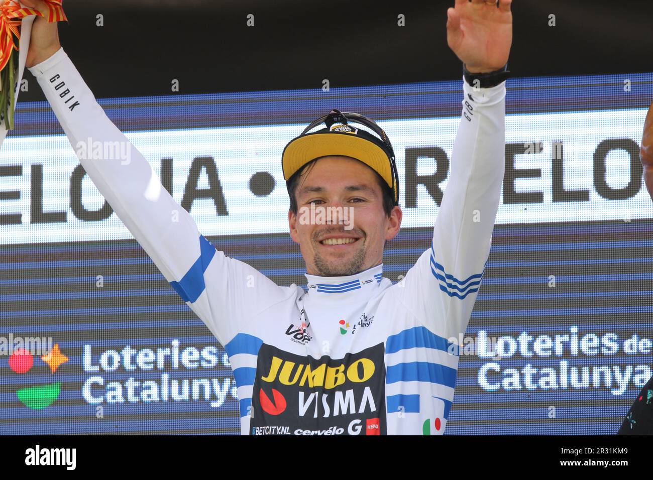 Primoz Roglic Slovenia Jumbo-Visma team podium portrait Stock Photo - Alamy