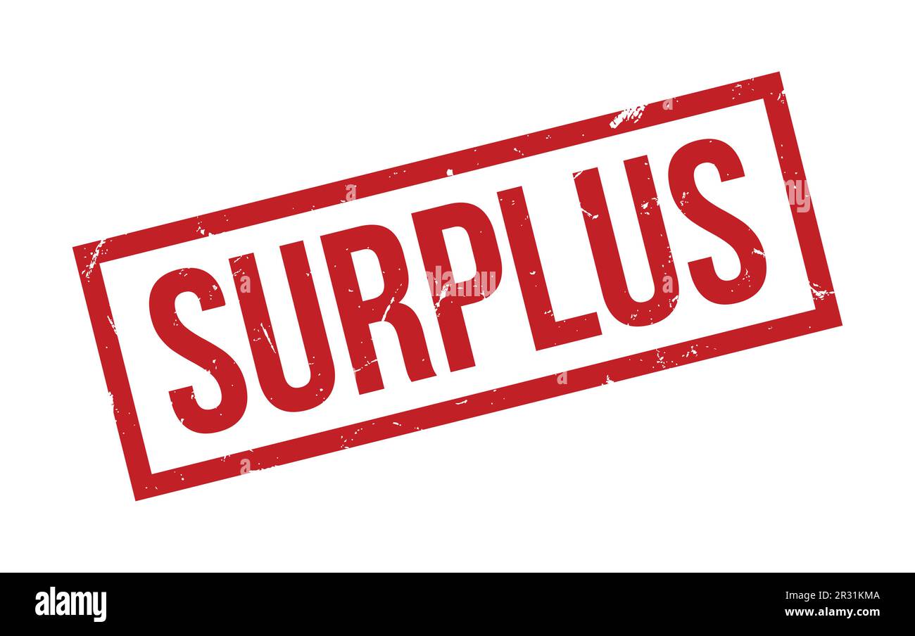 Red Surplus Rubber Stamp Seal Vector Stock Vector Image & Art - Alamy