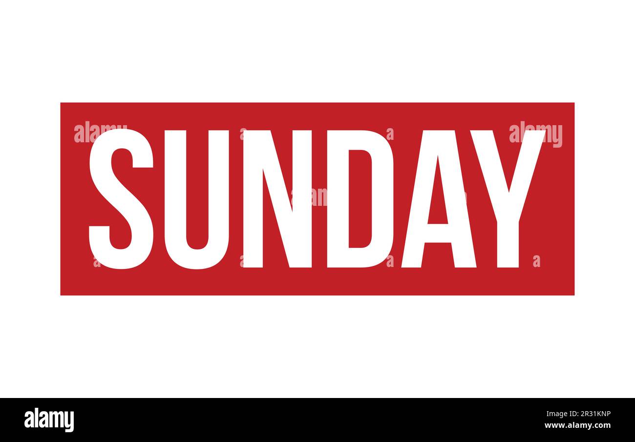 Sunday stamp hi-res stock photography and images - Alamy