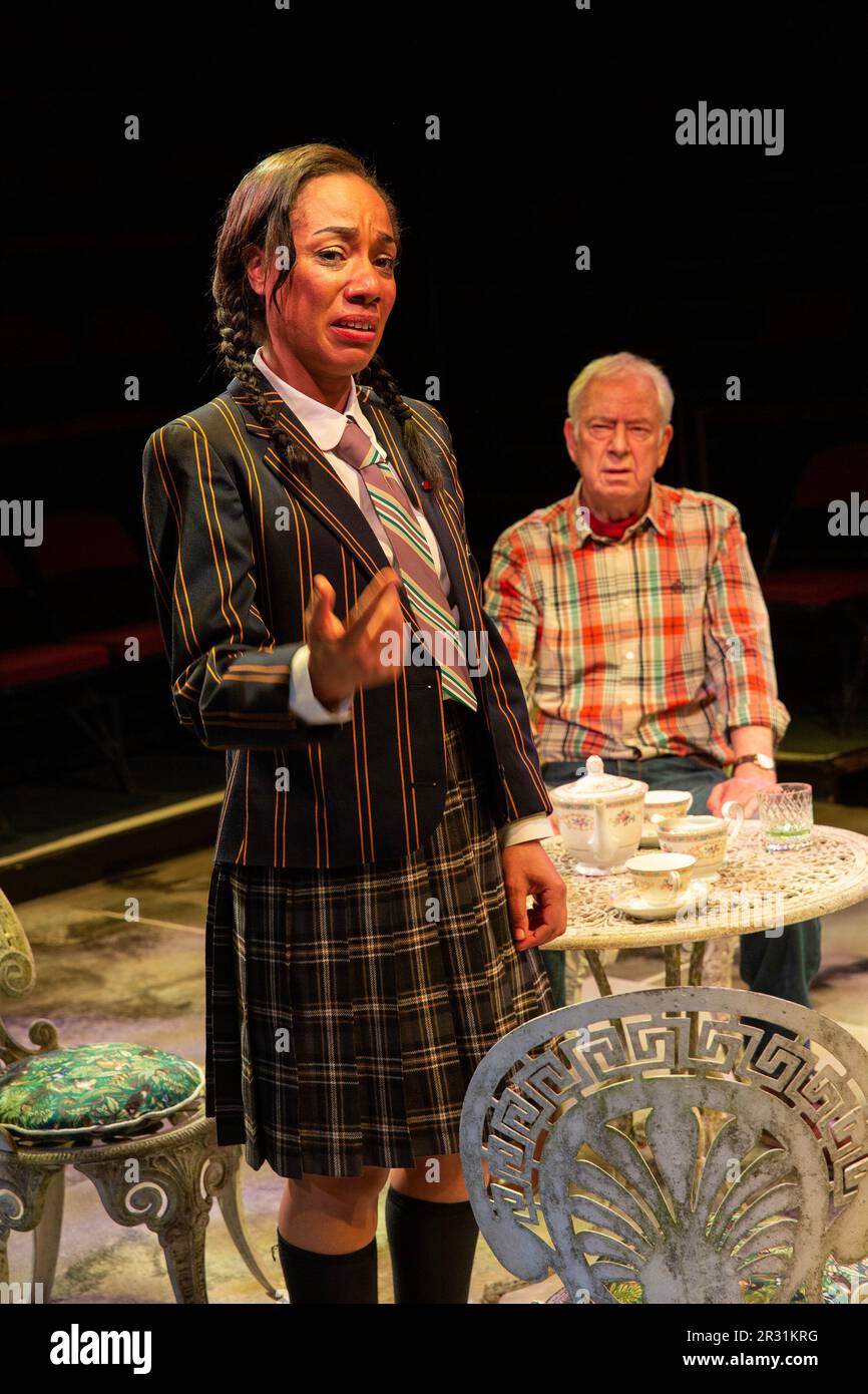 Tanya-Loretta Dee (Sara Coote), Terence Booth (Sir Peter Meizner) in ...