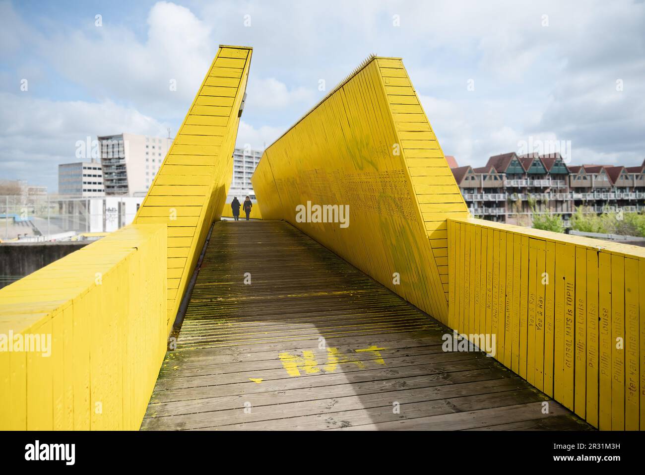 Rotterdam, Netherlands - Lichtsingel pedestrian bridge by studio ZUS ...