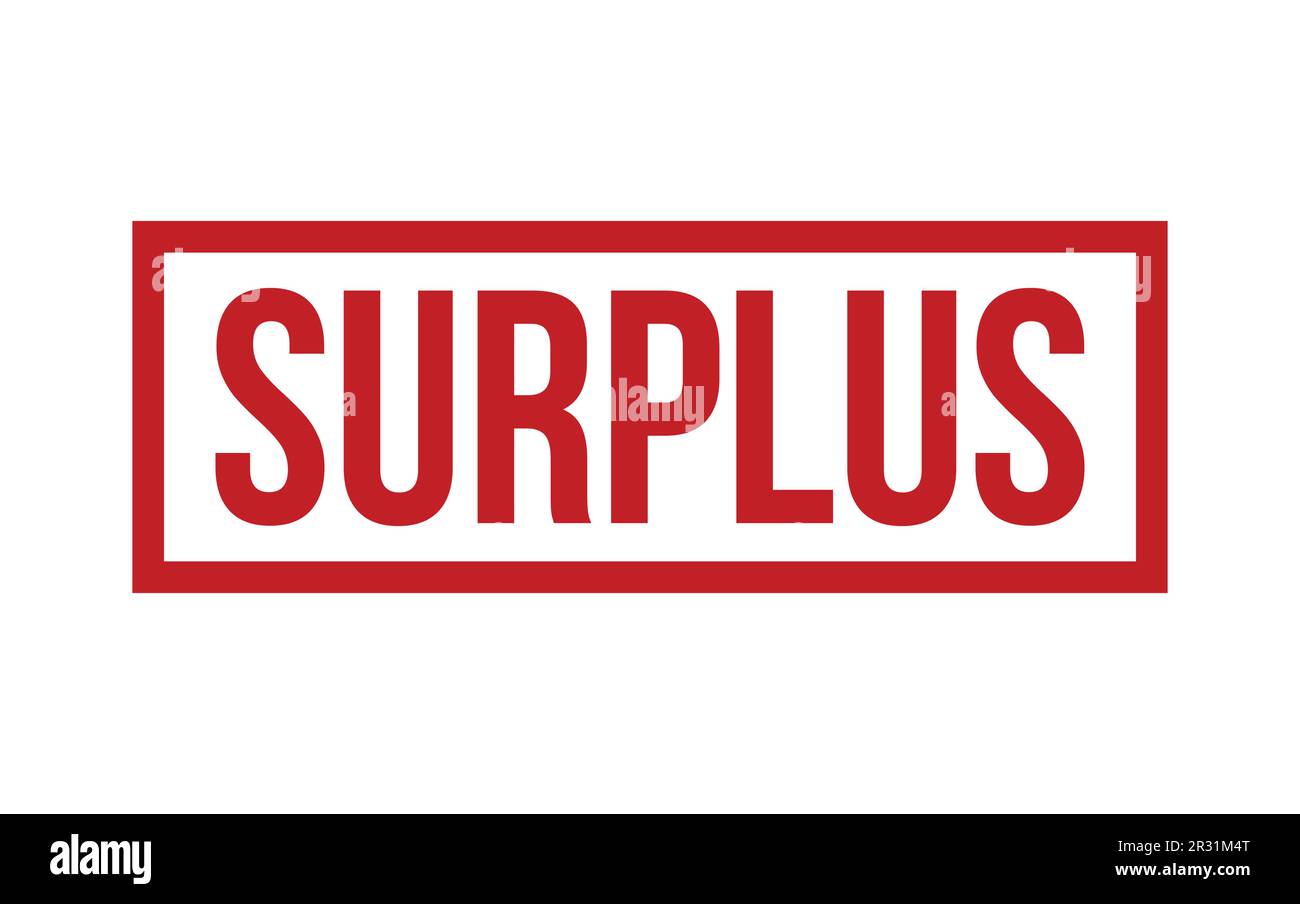 Red Surplus Rubber Stamp Seal Vector Stock Vector Image & Art - Alamy