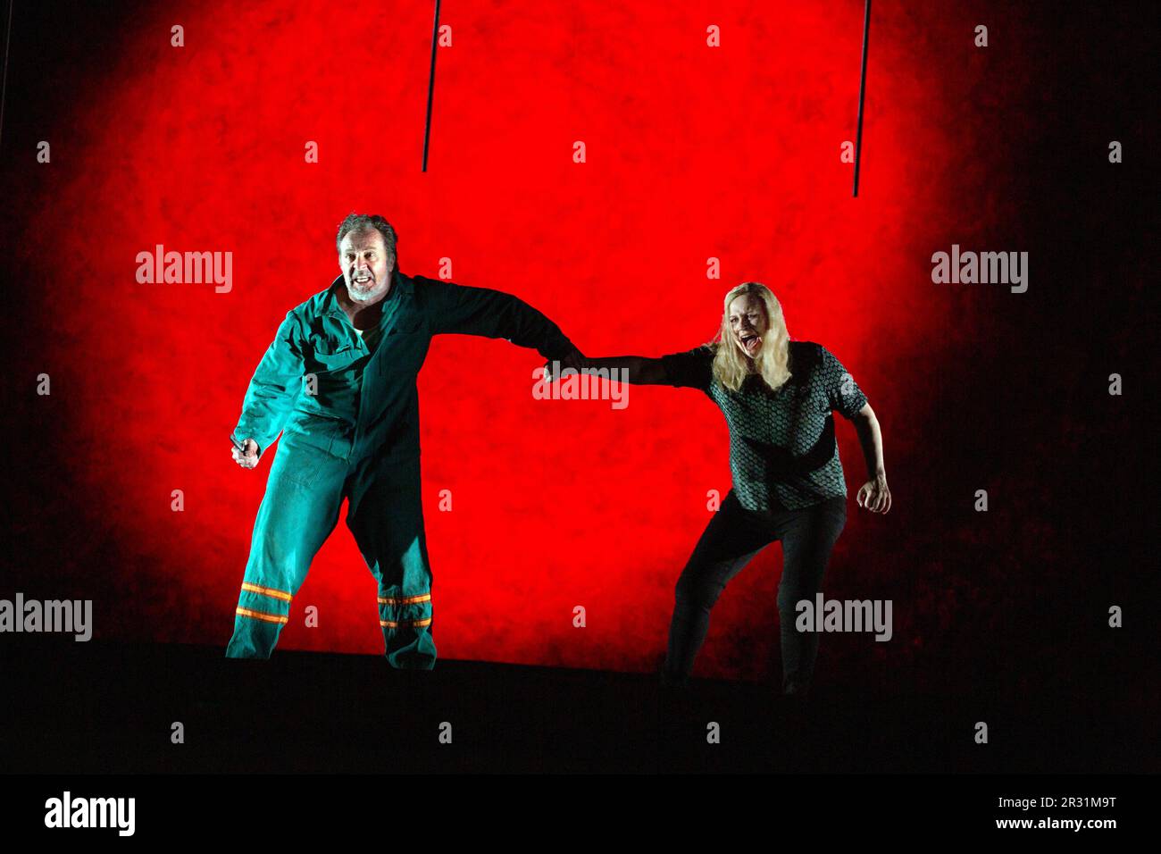 about to murder his partner - Christian Gerhaher (Wozzeck), Anja Kampe ...