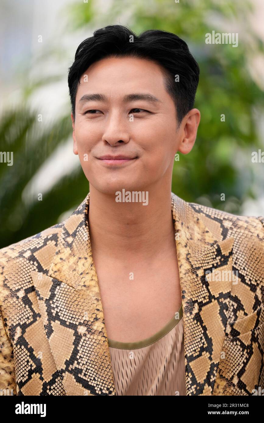 Ju Ji-hoon poses for photographers at the photo call for the film ...
