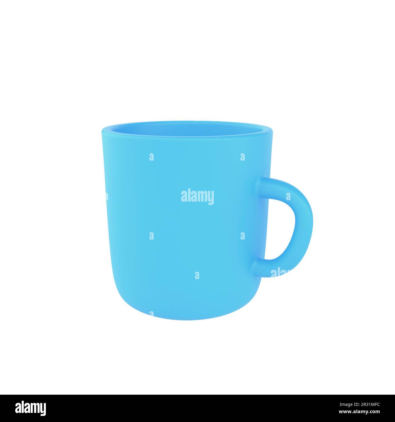 3d photo realistic blue cup icon mockup. Design Template for Mock Up ...