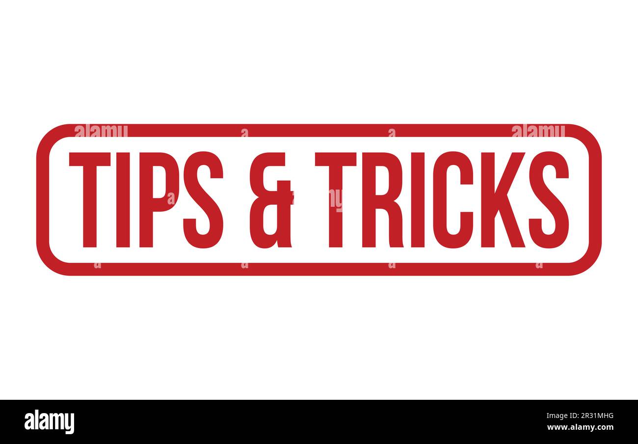 Tips & Tricks Rubber Stamp Seal Vector Stock Vector Image & Art - Alamy