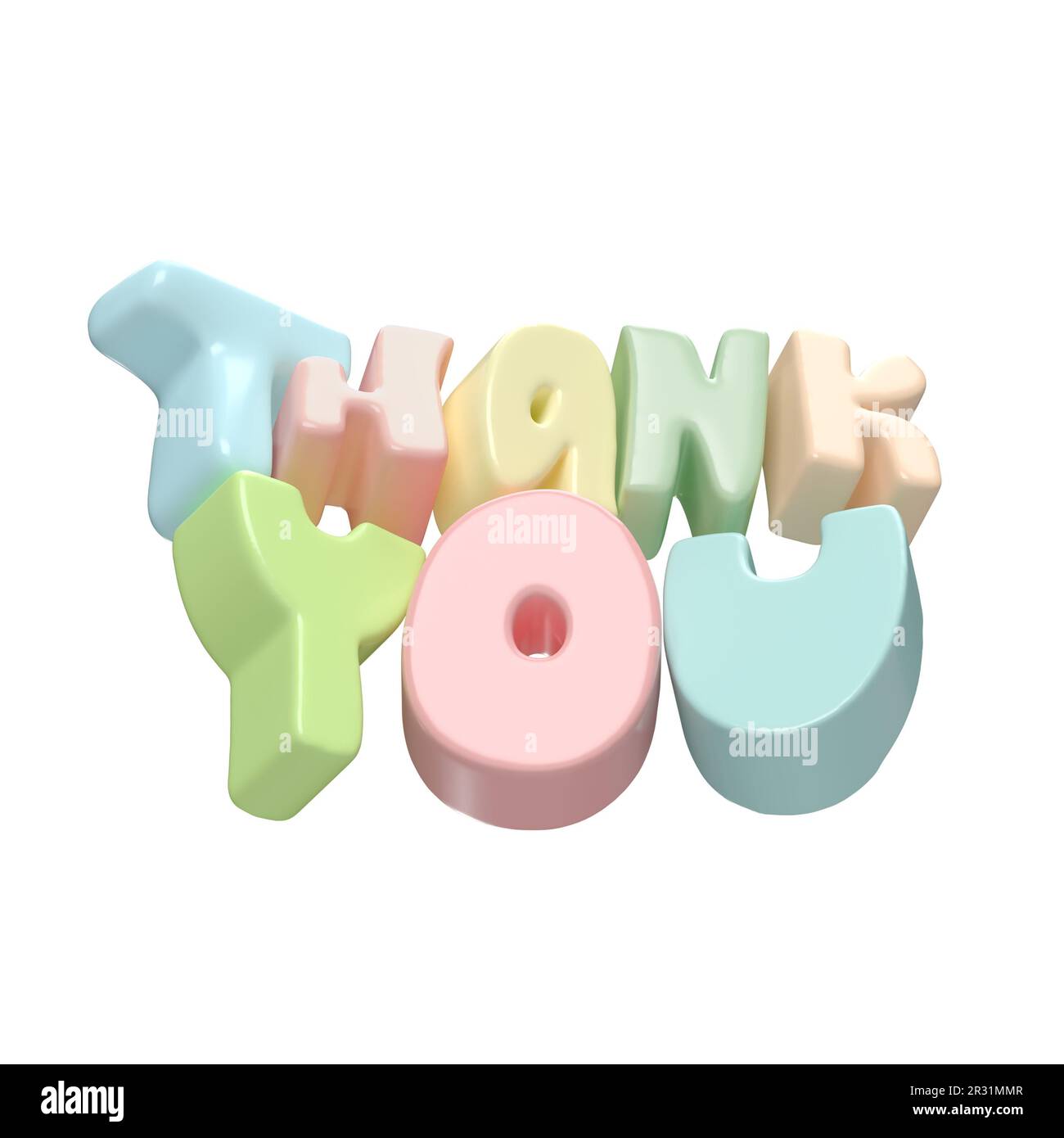 Thank you multicolor lettering 3d text icon hand drawn, thanksgiving ...