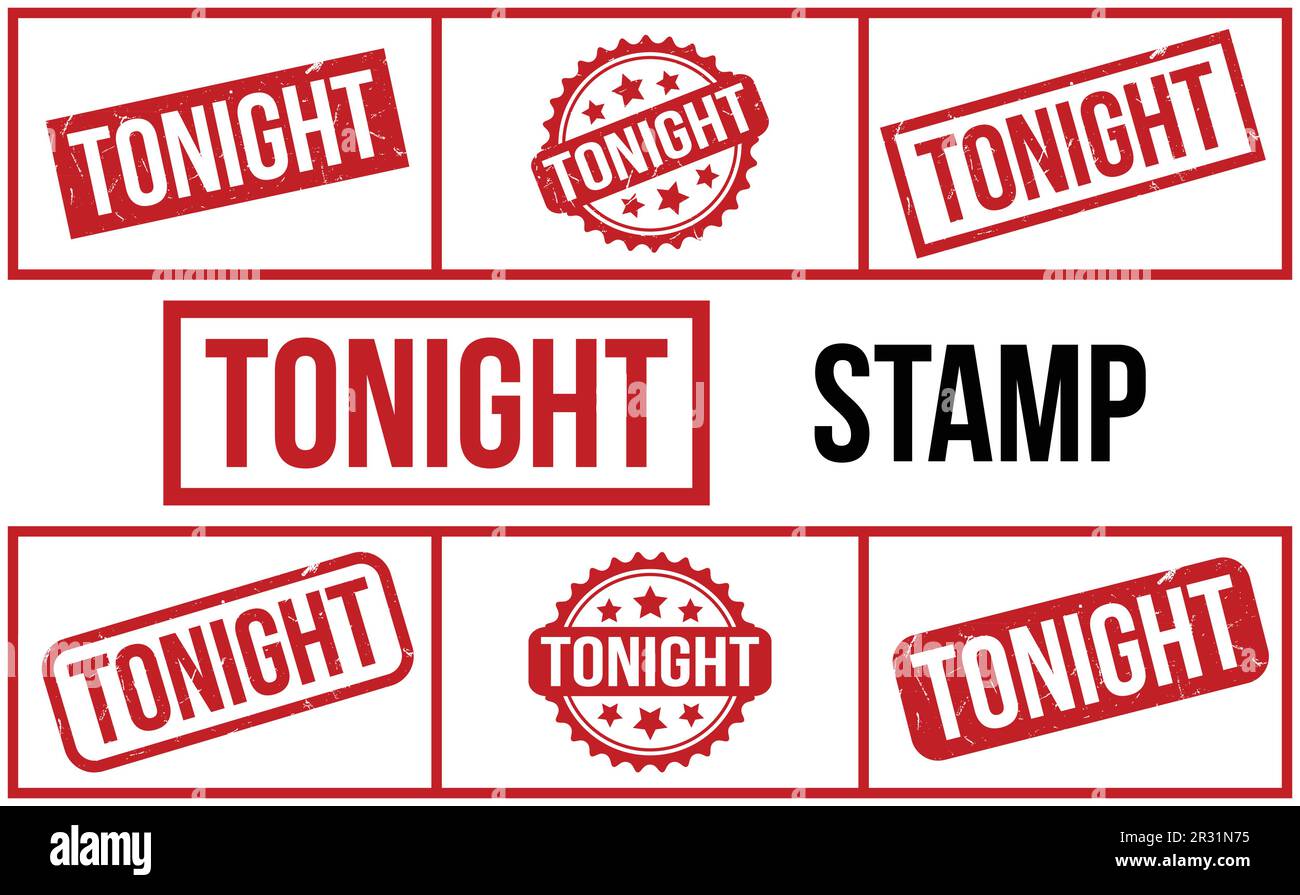 Tonight stamp Stock Vector Images - Alamy