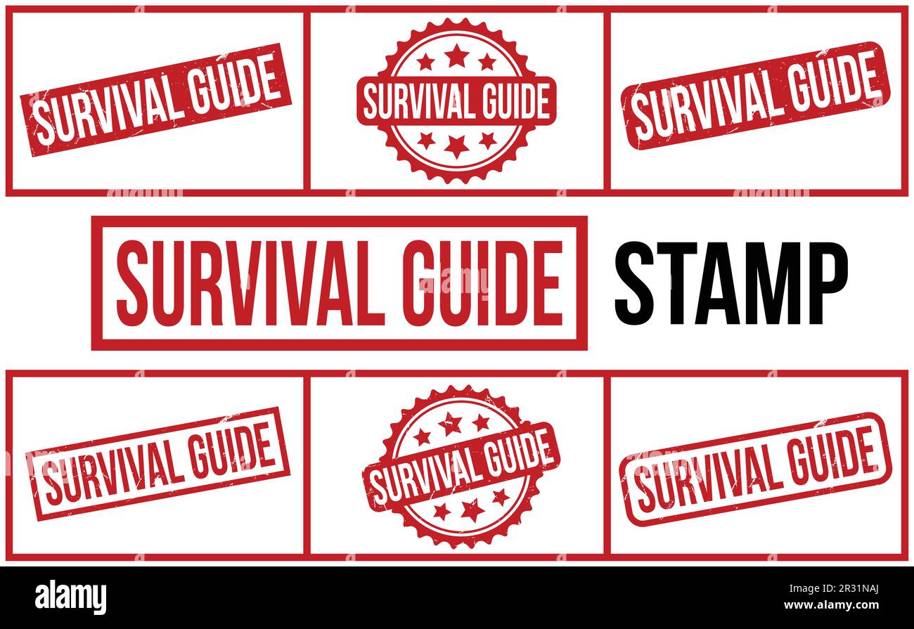 Survival Guide Rubber Stamp set Vector Stock Vector Image & Art - Alamy