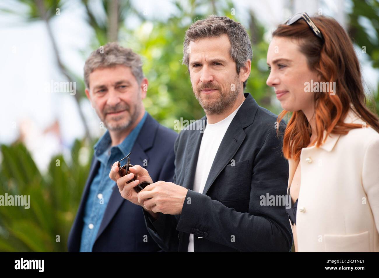 Cannes, France. 22nd May, 2023. Guillaume Canet and Laetitia Dosch ...