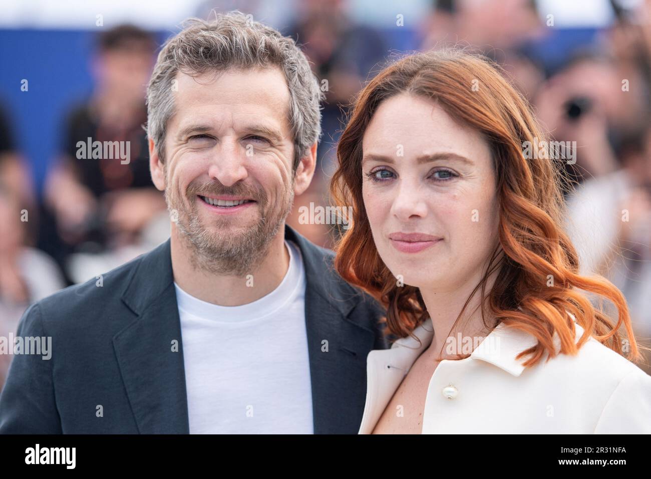 Cannes, France. 22nd May, 2023. Guillaume Canet and Laetitia Dosch ...