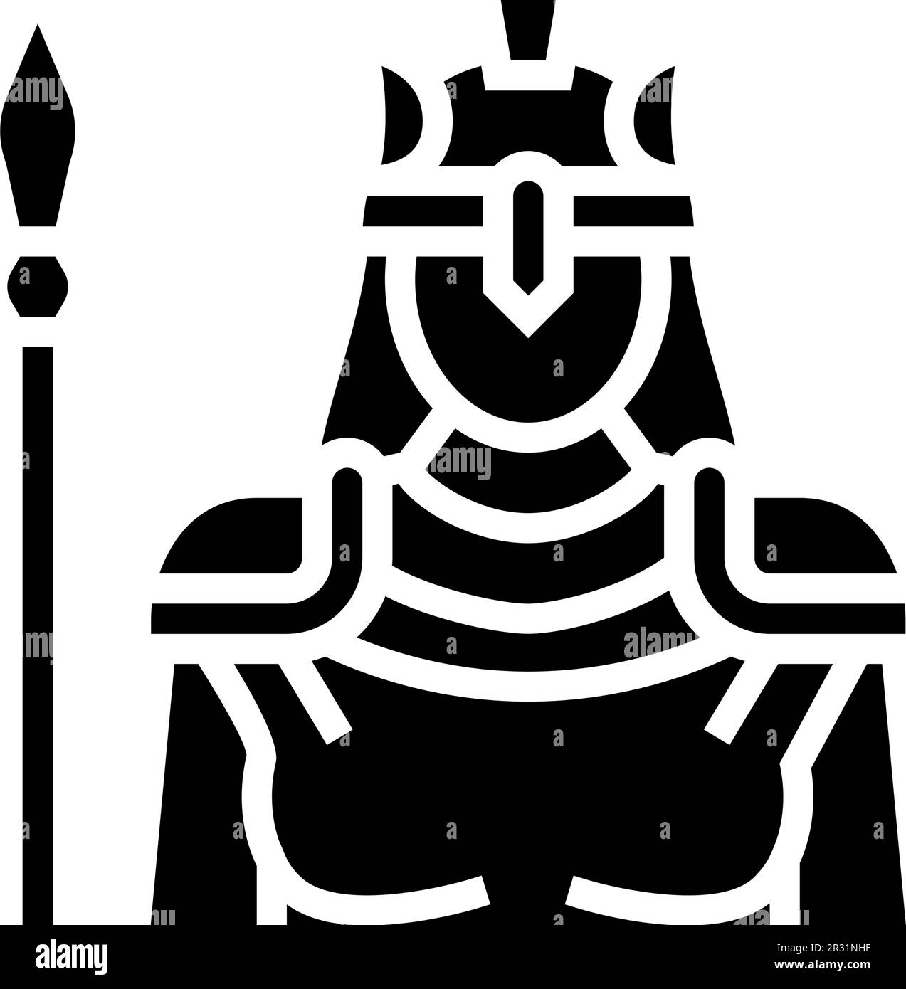 athena greek god mythology glyph icon vector illustration Stock Vector ...