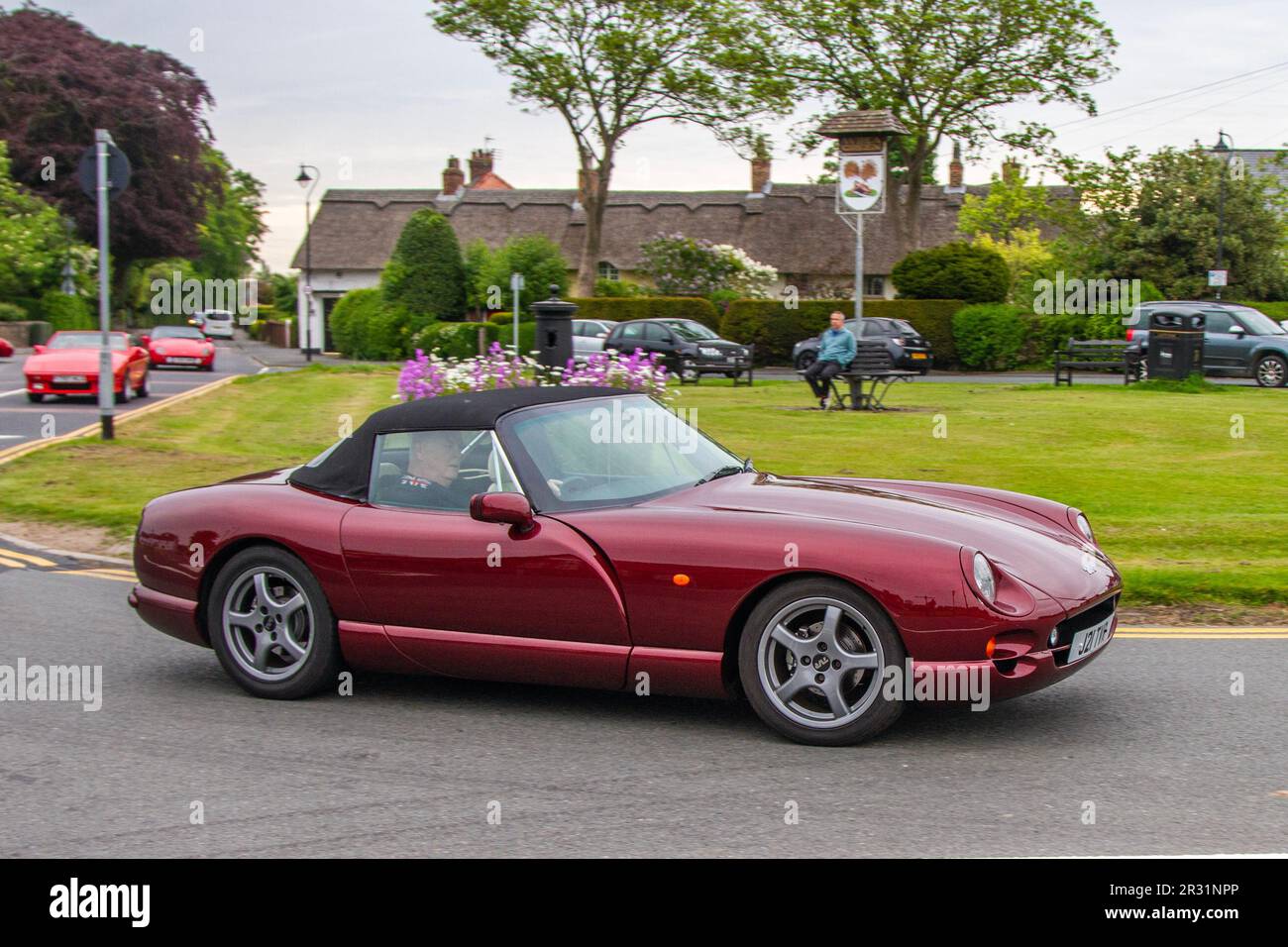 1999 90s nineties TVR Chimaera Red Car Cabriolet Petrol 3952 cc; en ...
