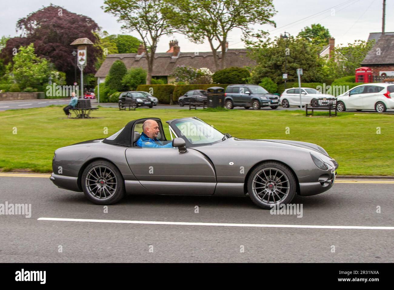 1999 90s nineties TVR Chimaera Silver Car Cabriolet Petrol 3952 cc; en ...