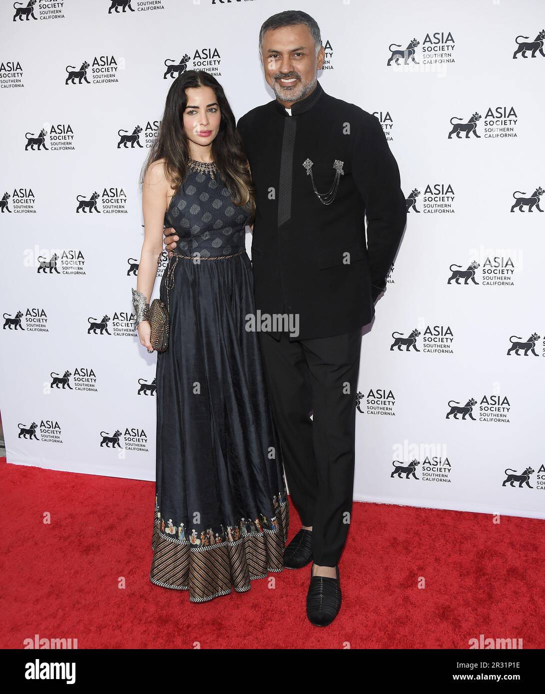 Los Angeles, USA. 21st May, 2023. (L-R) Ayesha Thapar and Nikesh Arora at the 2023 Asia Society ...