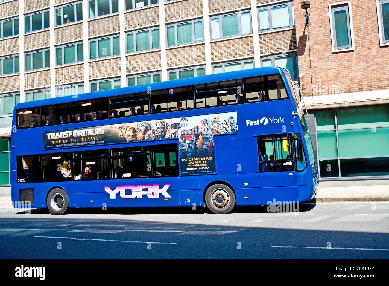Electric Double Decker Bus, No 6 to University, Rougier Street, York ...