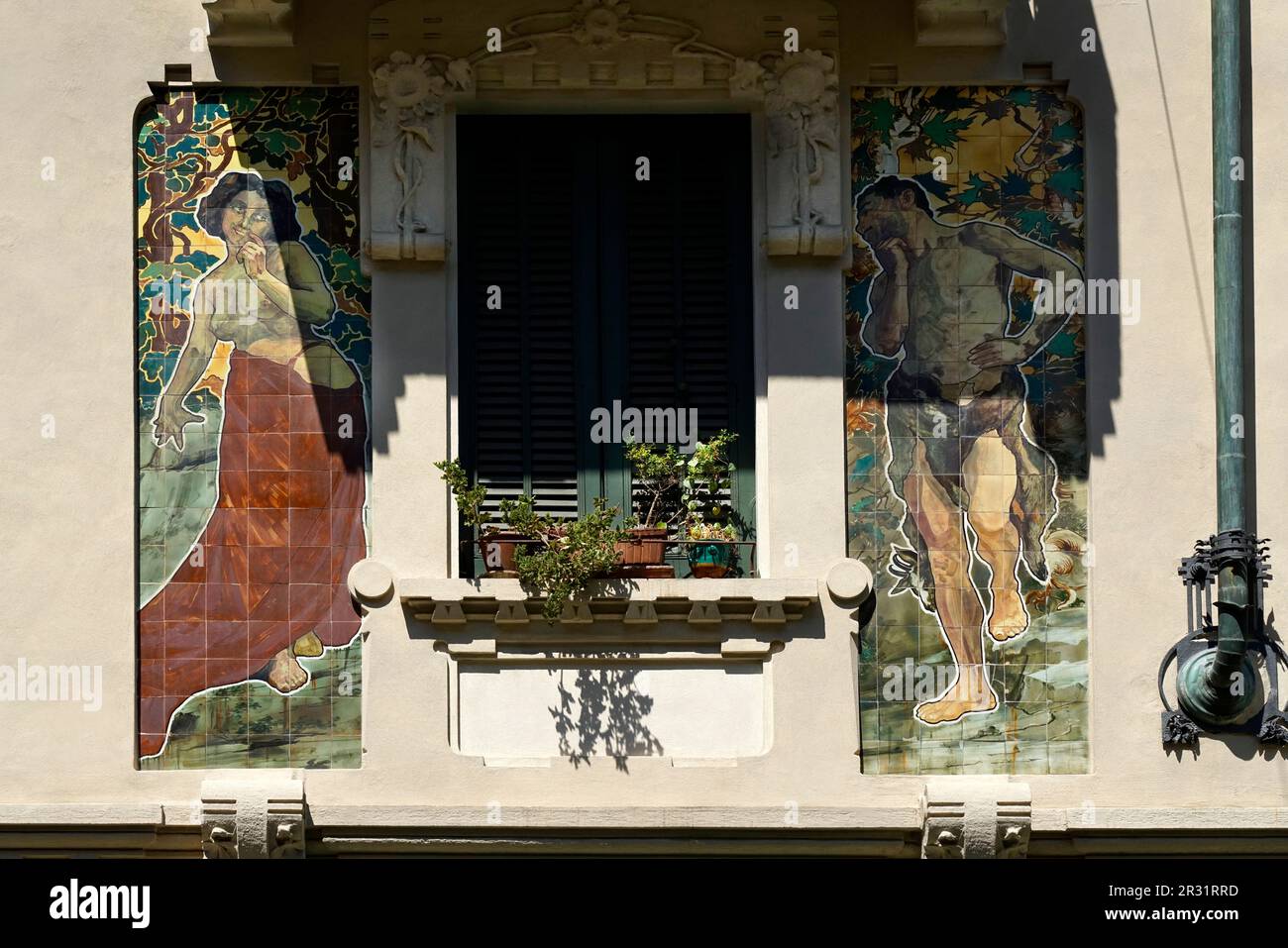 Italian Liberty architecture in Milan, Casa Galimberti building, Via ...