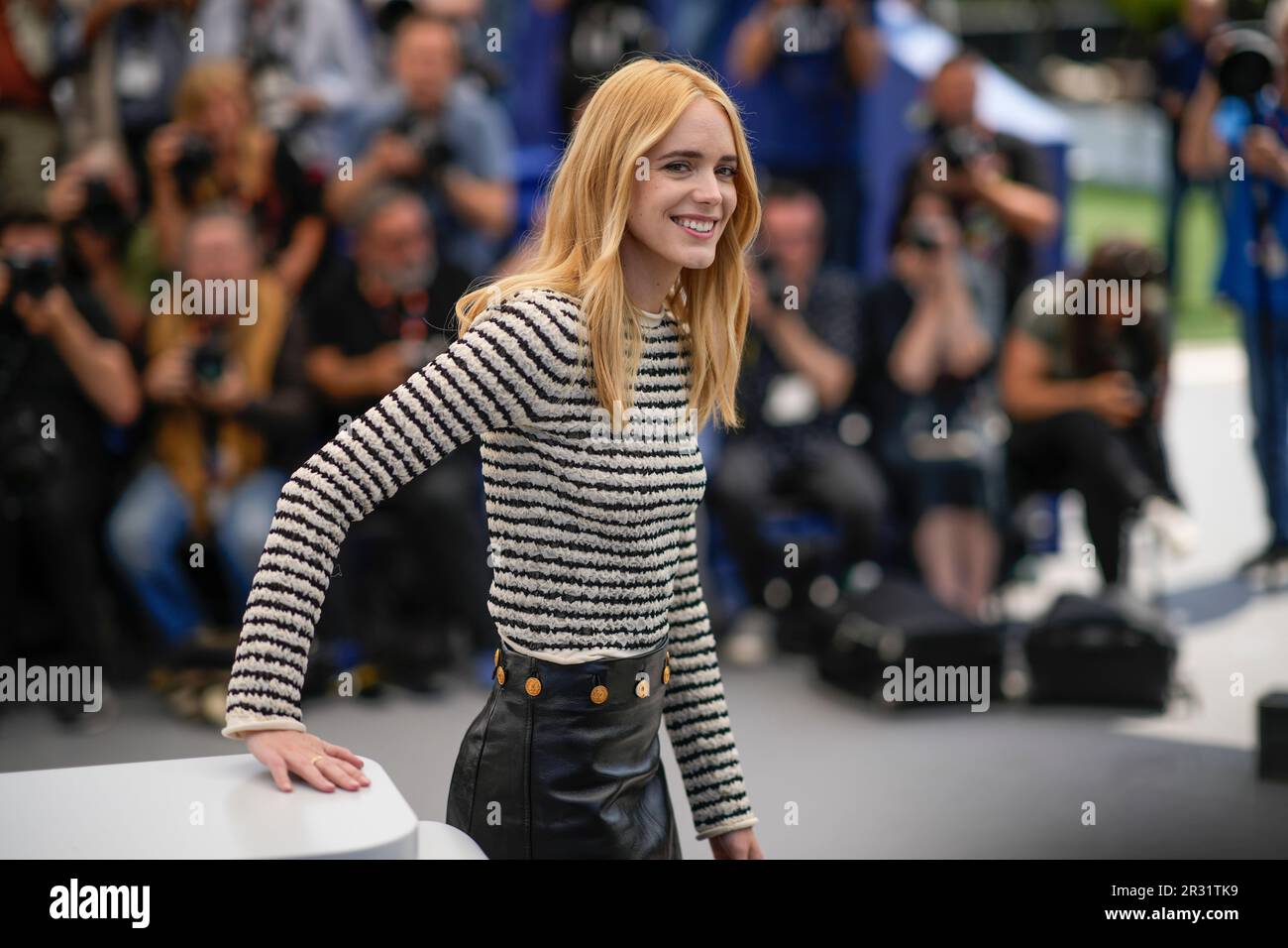 Stacy Martin poses for photographers at the photo call for the film ...