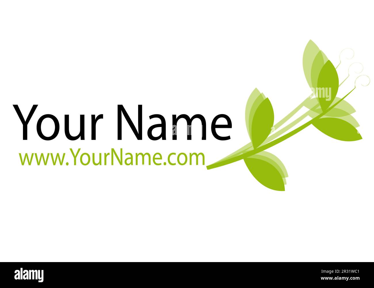 Logo green black Stock Photo - Alamy