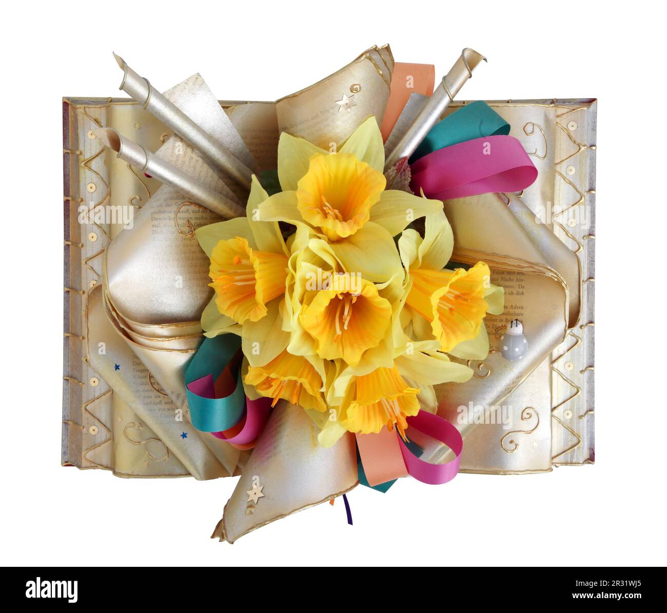 Book design flowers hi-res stock photography and images - Alamy