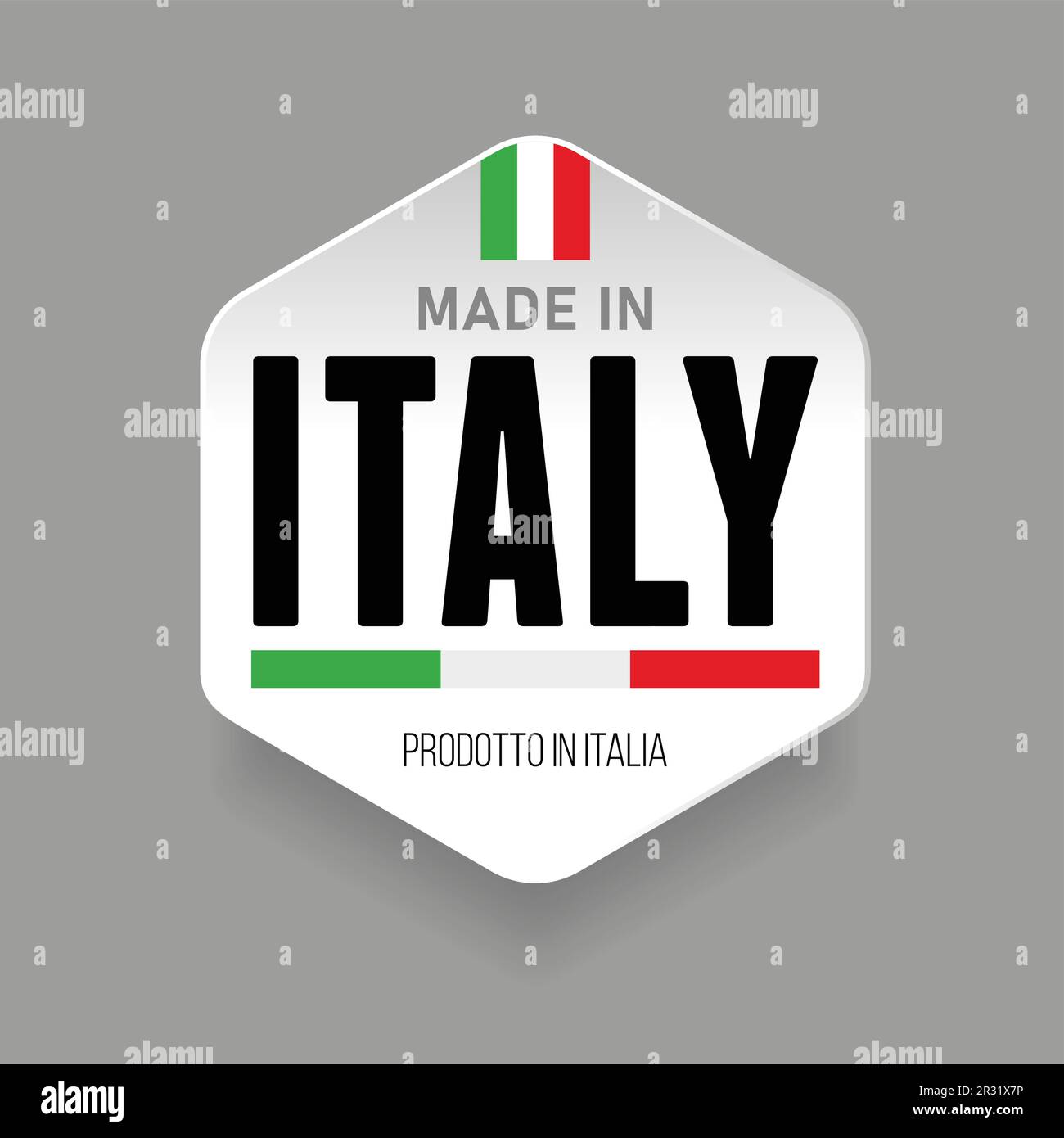 Made in Italy label sign flag Stock Vector Image & Art - Alamy
