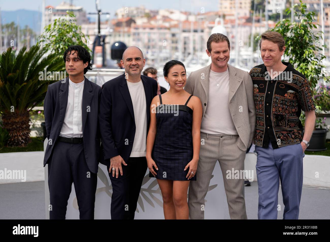 Camilo Arancibia, from left, director Felipe Galvez, Mishell Guana ...