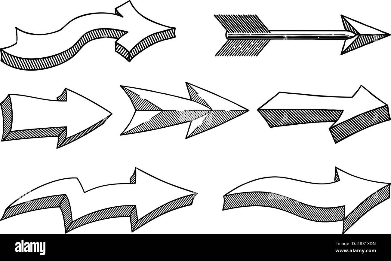 Arrow Sign Icon Direction Symbol Design Set Stock Vector Image & Art ...