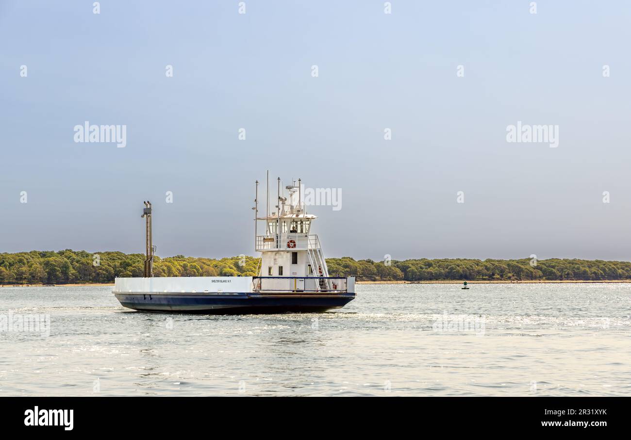 Shelter Island Ferry, the Southern Cross making a crossing empty Stock ...