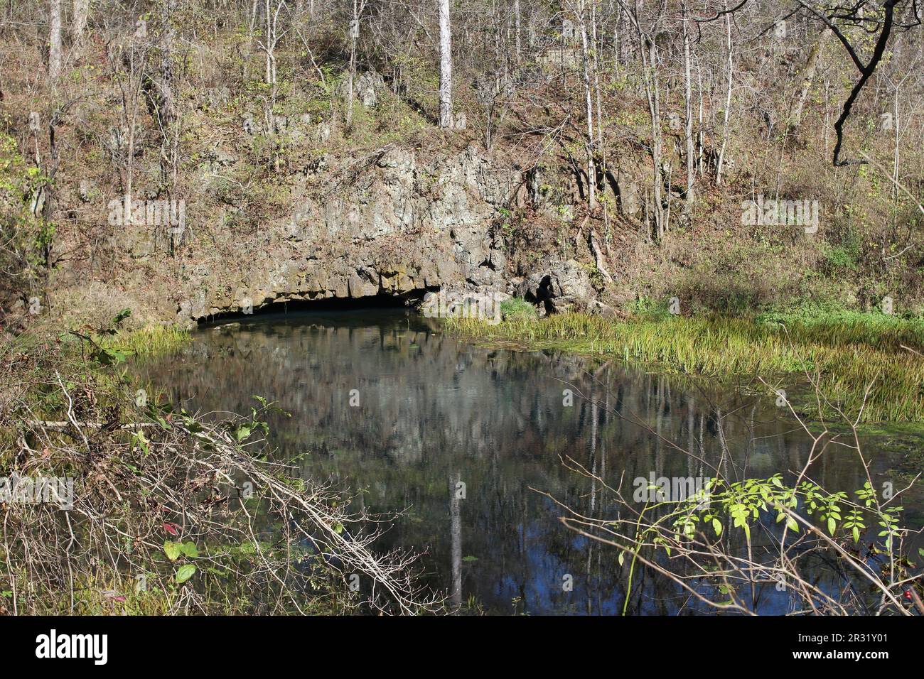 source of the river in the Ozark National Scenic Riverways, Round ...