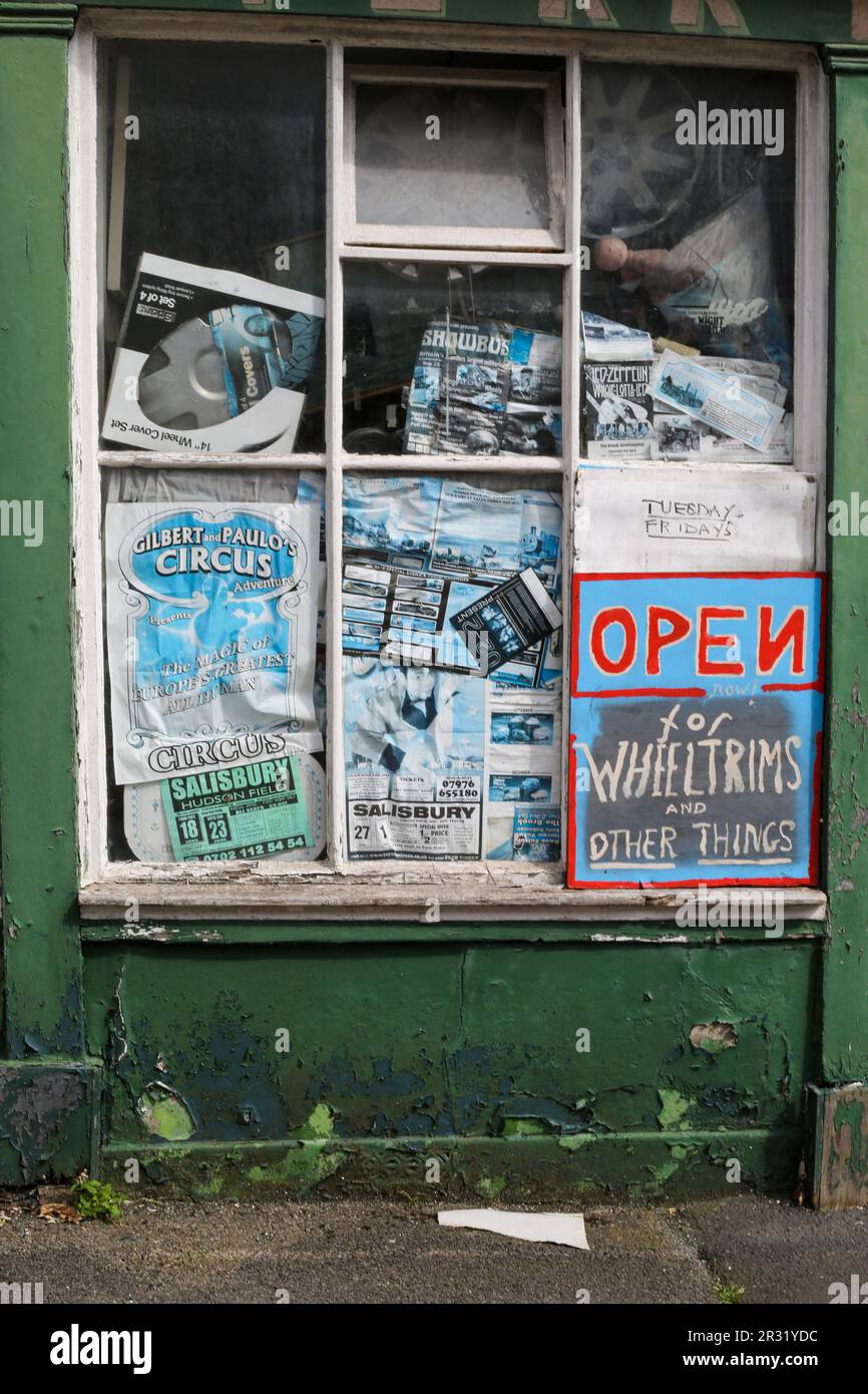 A run down corner shop in Salisbury which used to sell bric a brac and ...
