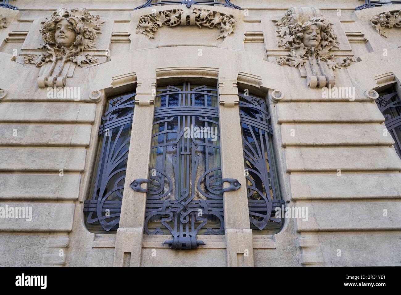 Italian Liberty architecture in Milan, Casa Guazzoni building, Via ...