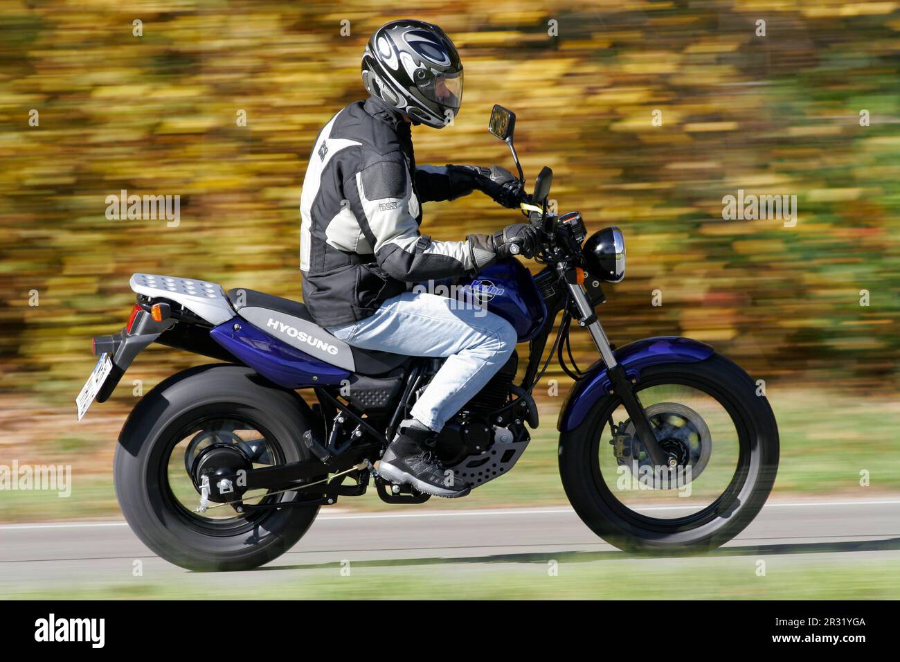 Hyosung Karion, Chinese motorcycle Stock Photo - Alamy